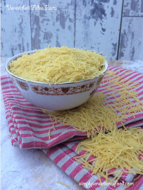 Vegetarian Vermicelli -Fideo Pasta bowl. | simply.food