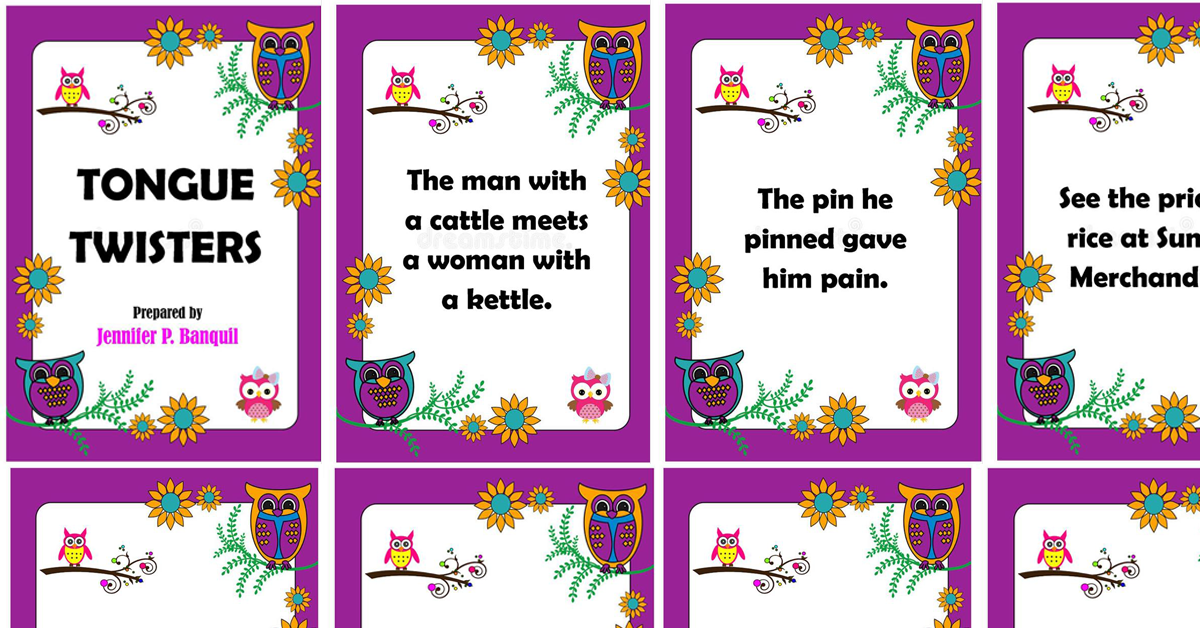 Tongue Twisters (Ready-to-Print) Very Useful! - DepedClick