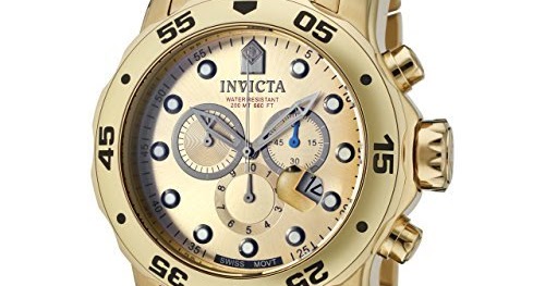 Best Price of Invicta Men`s 0074 pro Diver Analog Swiss Quartz 18k Gold ...