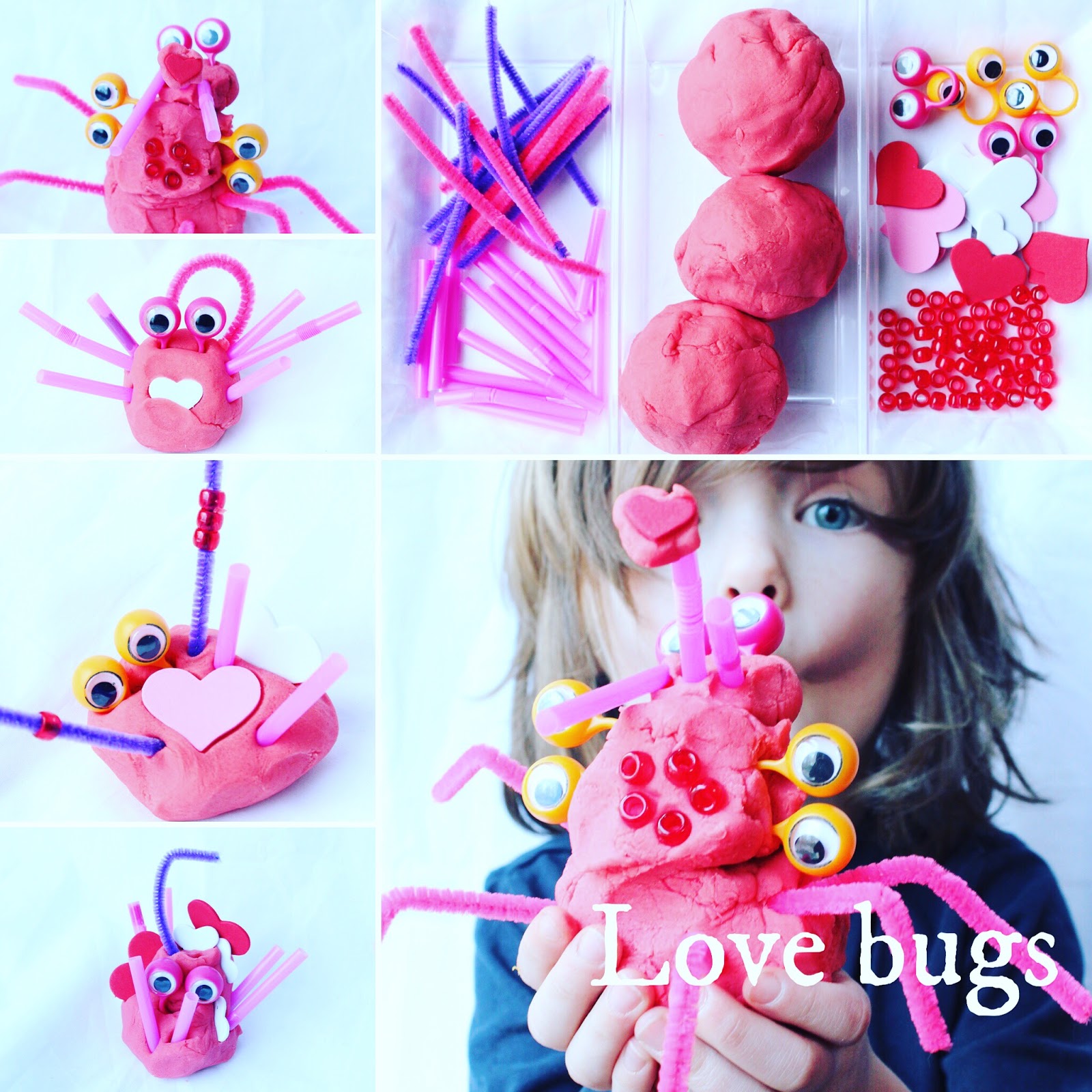 The Blue Barn: Play doh Love Bugs