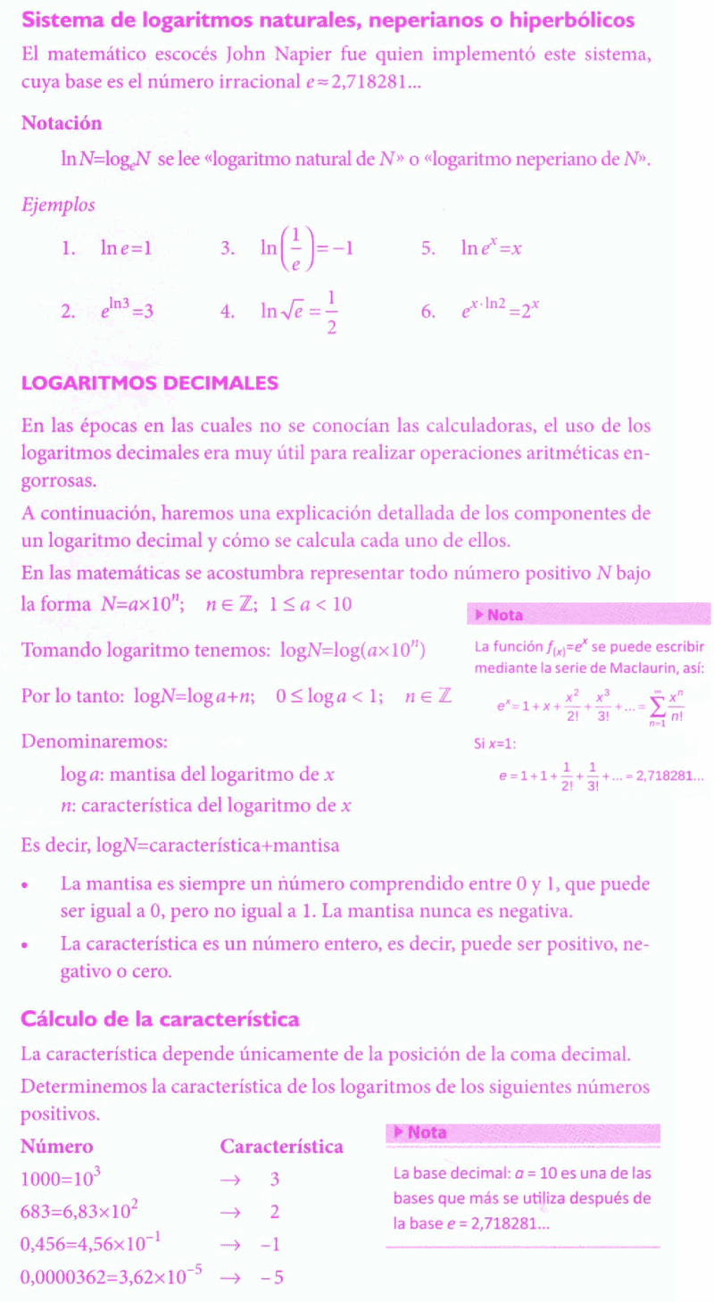 LOGARITMOS DECIMALES EJEMPLOS Y EJERCICIOS RESUELTOS