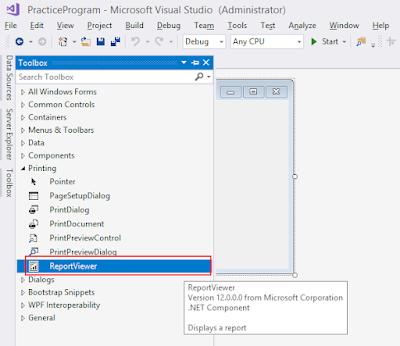 Adding ReportViewer Control ke Project VB.NET / C# in Visual Studio 2017 Community Edition