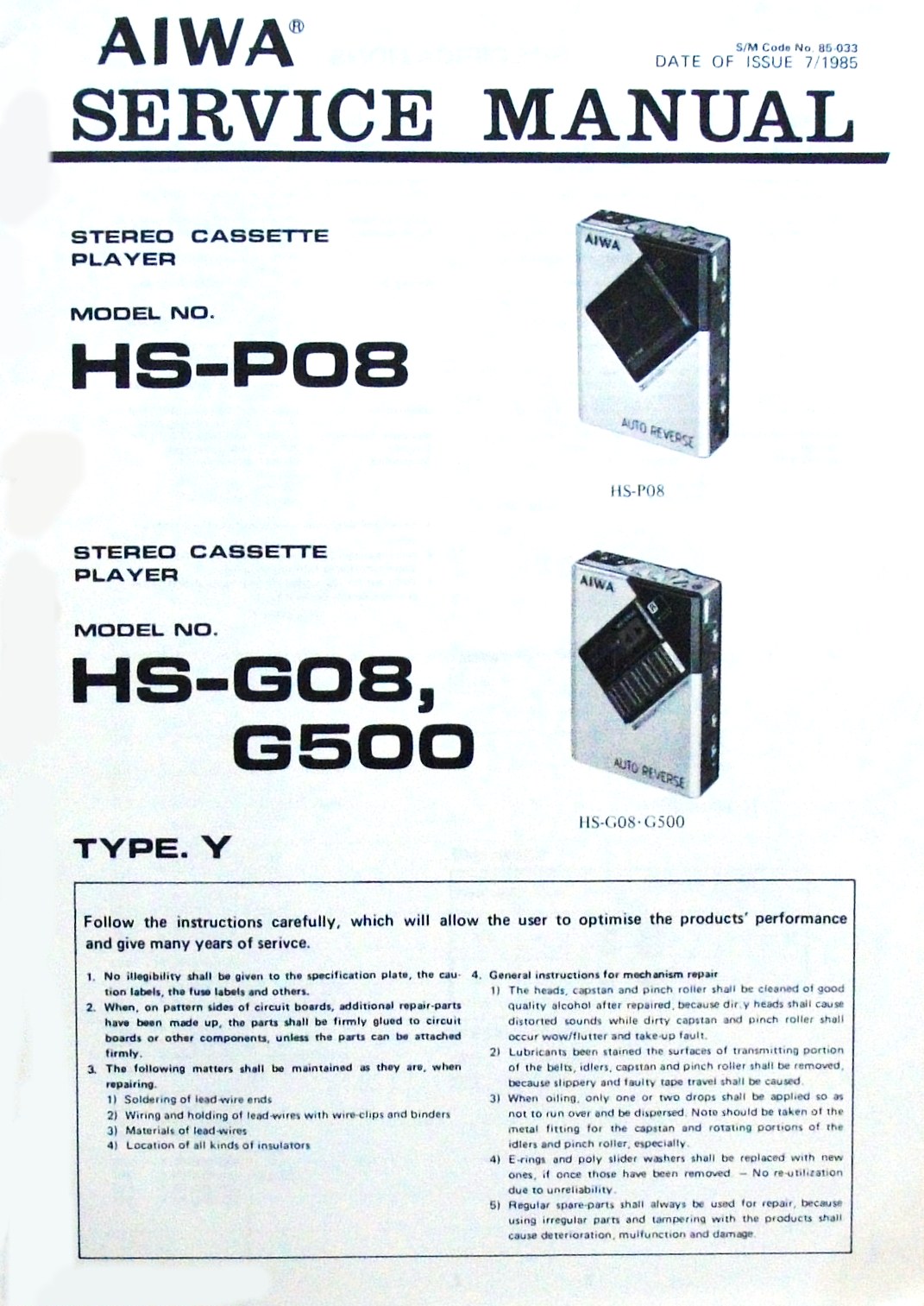 The Personal Hi-Fi Blog: AIWA HS-G8 / G08 / G500 Part II