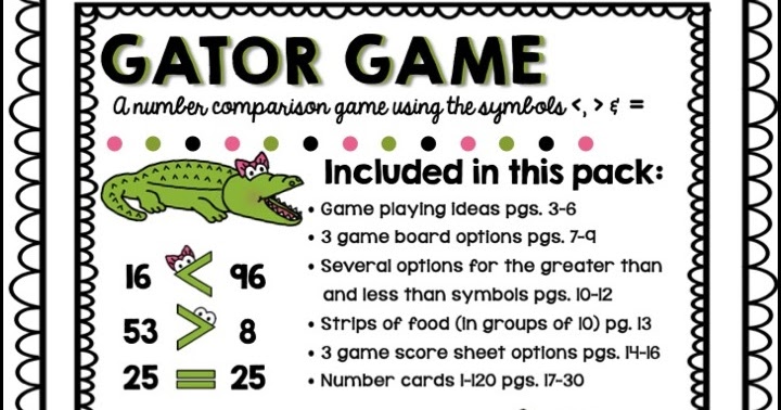 First Grade Fanatics: Number Comparison Activities
