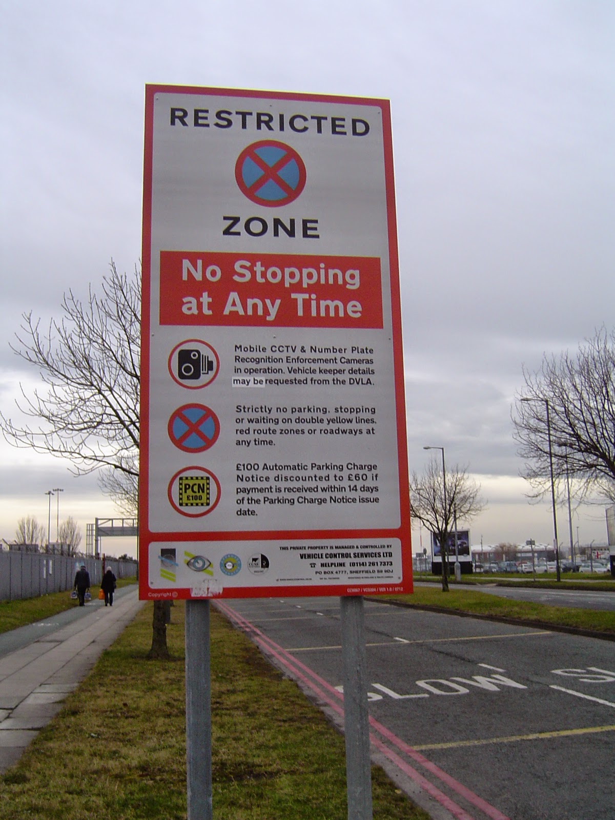 Parking Prankster: Vehicle Control Systems signage at Liverpool Airport