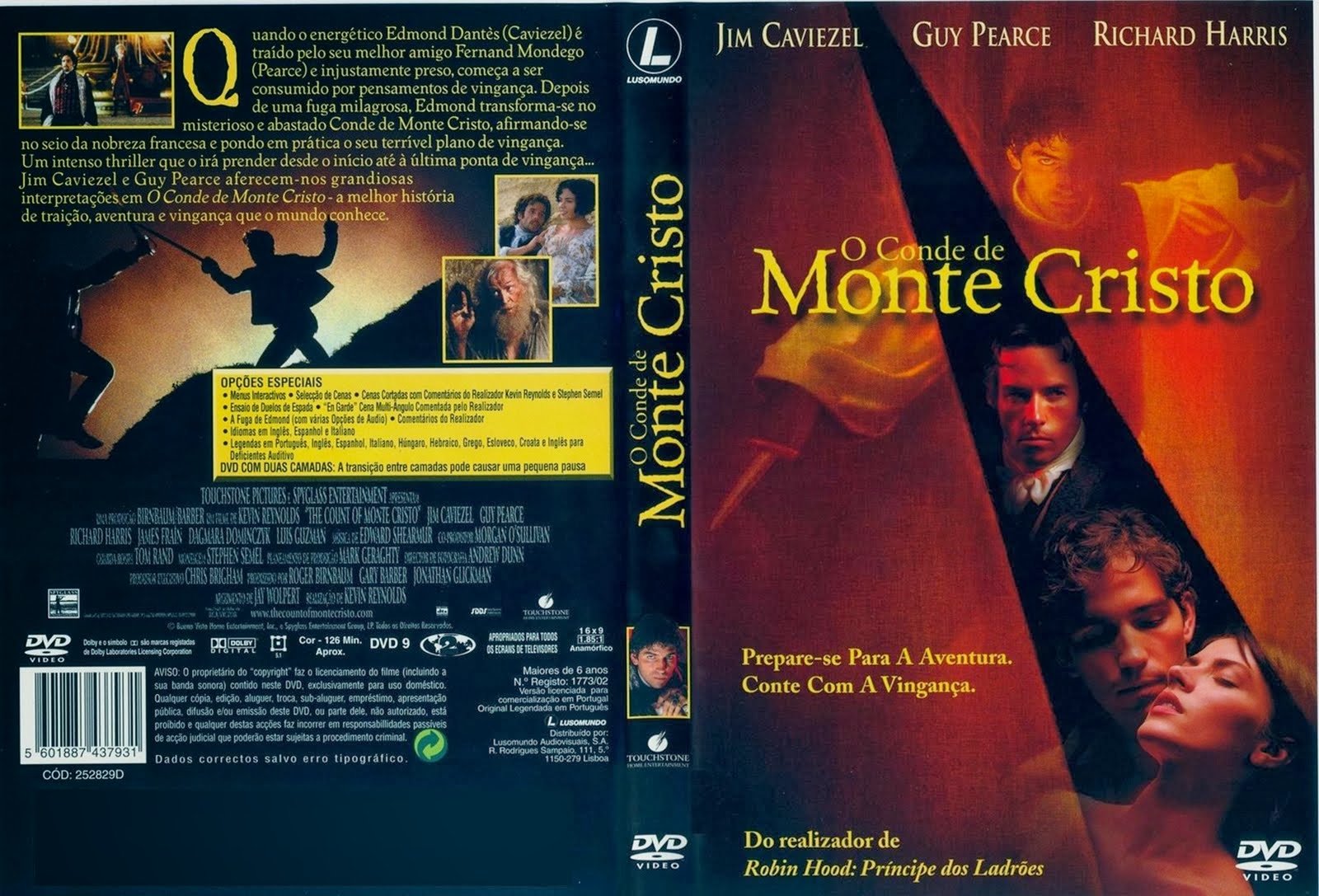 Capa do Filme - O Conde de Monte Cristo ~ Sam Capes