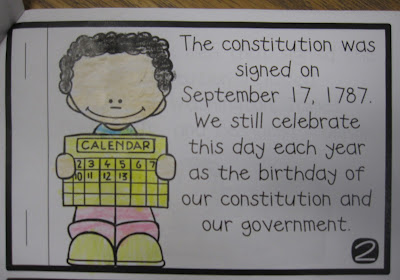 Hopping from K to 2!: Constitution Day Activities