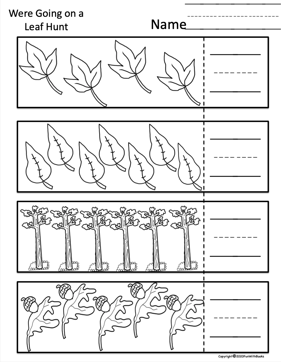 WERE GOING ON A LEAF HUNT BOOK UNIT ~ Book Units by Lynn