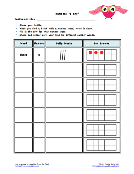 Bookish Ways in Math and Science: Math Discovery Bottles!