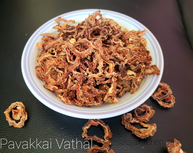 Sailaja Kitchen...A site for all food lovers!: Pavakkai Vathal ...