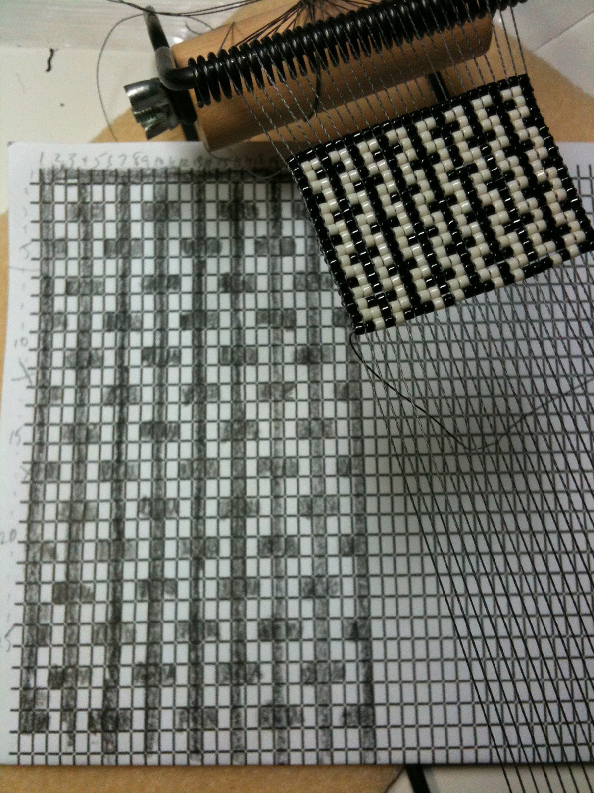 Sleepless Beader: BEADING ON A LOOM