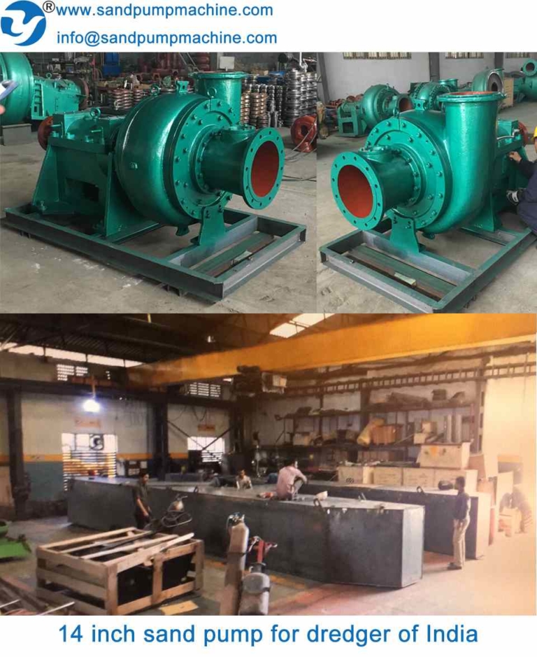 TAI'AN OCEAN PUMP CO.,LTD: Ship sand pump (14 inch) exported to India