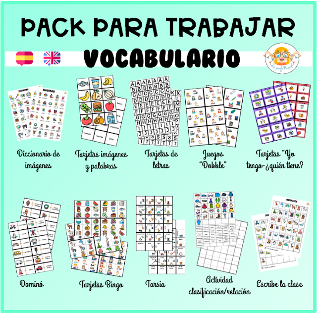 La Profe Raquel: PACK PARA TRABAJAR VOCABULARIO