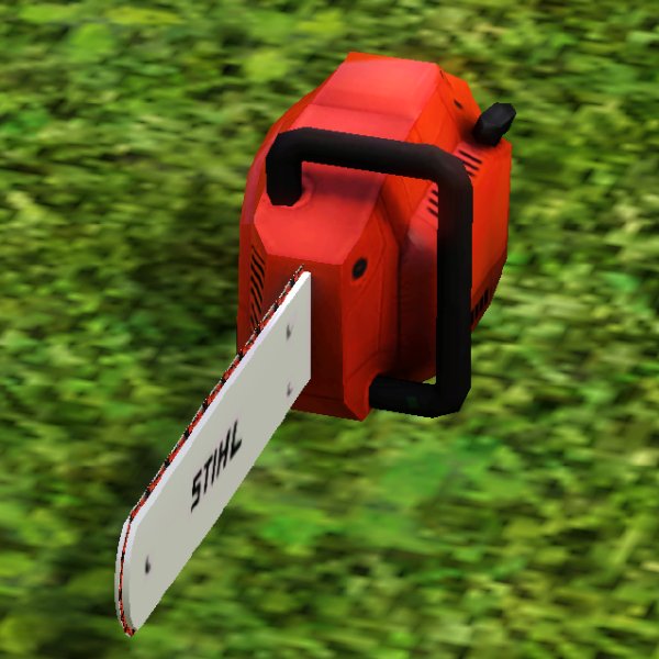 Simming in Magnificent Style: Wood cutter 3. chain saw STIHL for CAW