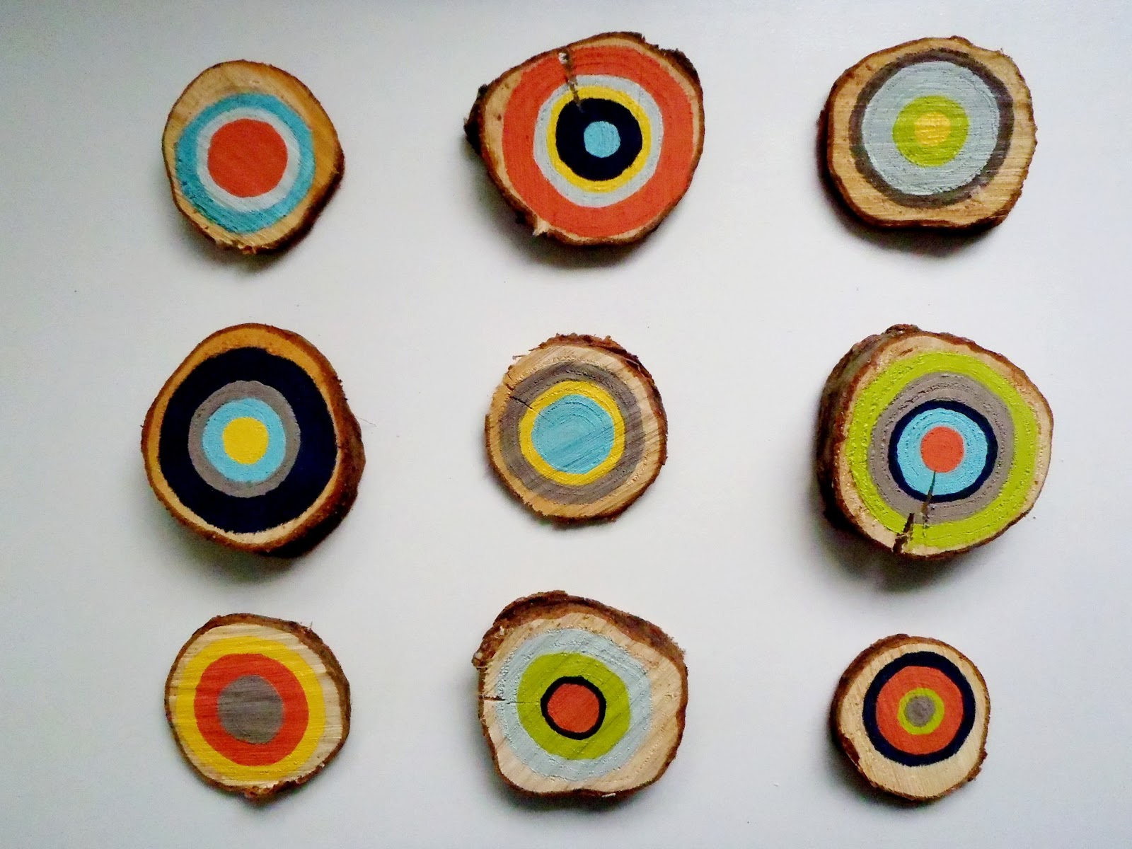 DIY Painted Tree Rings – Turning It Home