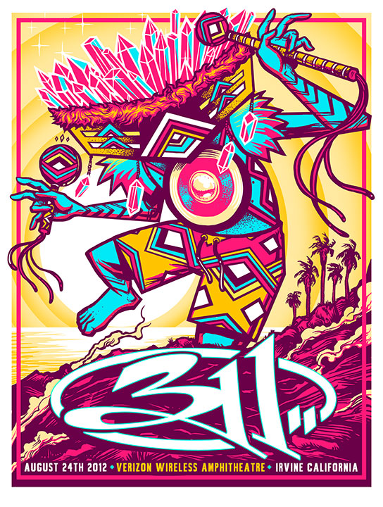 INSIDE THE ROCK POSTER FRAME BLOG: Munk One 311 Red Rocks and Irvine ...