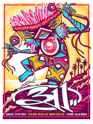 INSIDE THE ROCK POSTER FRAME BLOG: Munk One 311 Red Rocks and Irvine ...