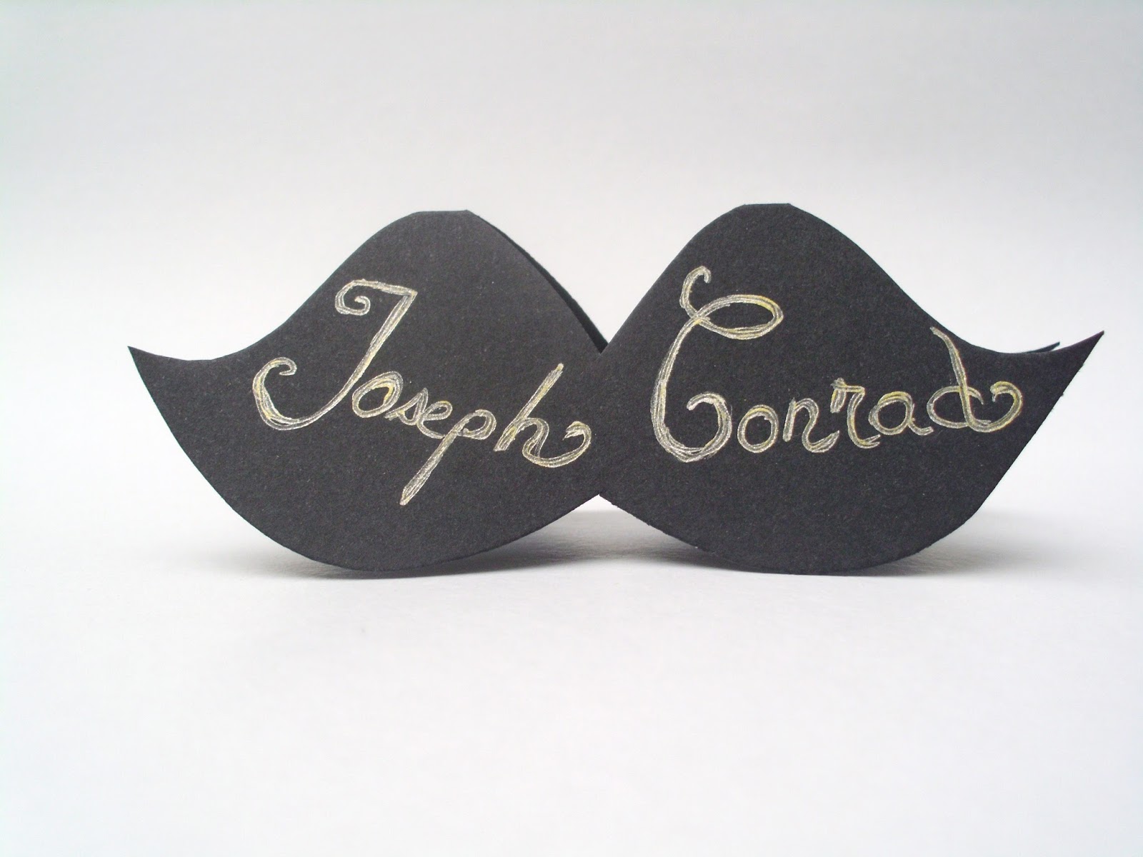 Handmade Paper-Heaven: Moustache place card / Card de nume mustata