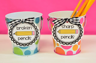 Mrs. Ricca's Kindergarten: Pencil Cup Labels {Freebie}