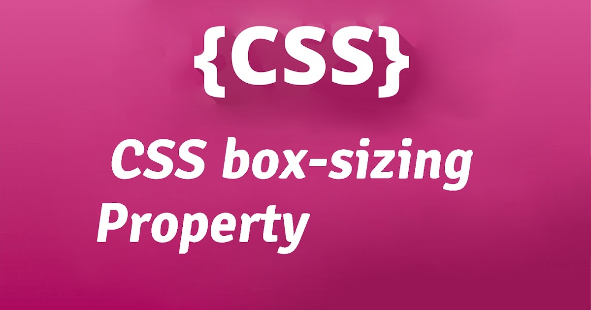 Css Box Sizing Property
