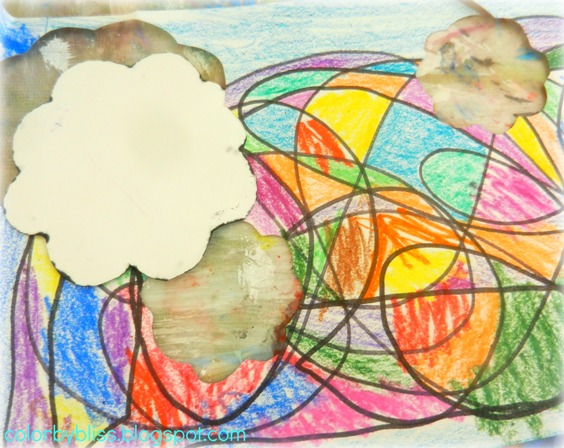 Color My Bliss: Preschool Art: Mixed Media Collage Repurpose/Reuse Boxes