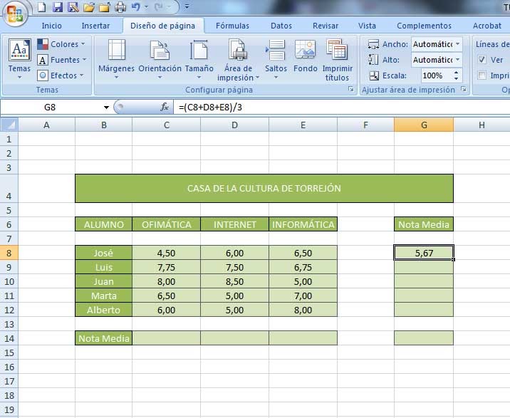EXCEL: 11_EXCEL_PRIMER EJERCICIO FÓRMULAS