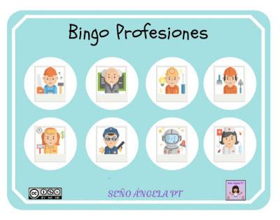 Seño Ángela PT: BINGO LAS PROFESIONES