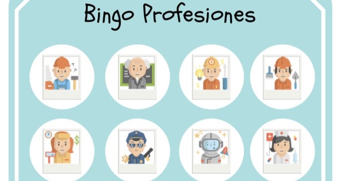 Seño Ángela PT: BINGO LAS PROFESIONES
