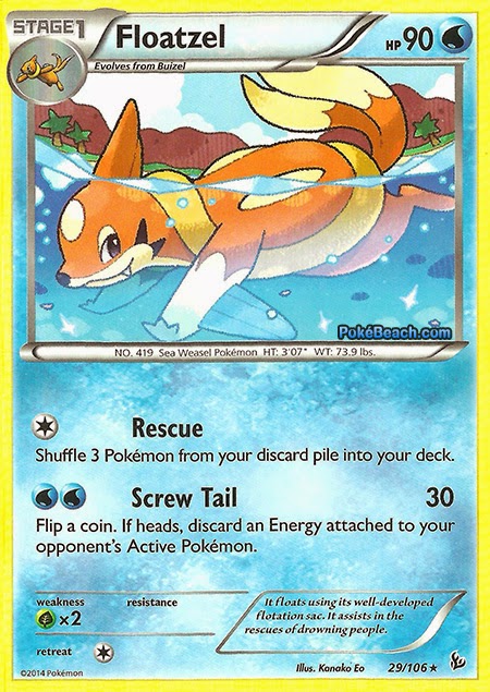 Floatzel -- Flashfire Pokemon Card Review | PrimetimePokemon's Blog