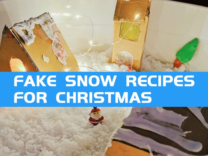 Fake Snow Recipes for Christmas - Science Experiments for Kids - Ronyes ...