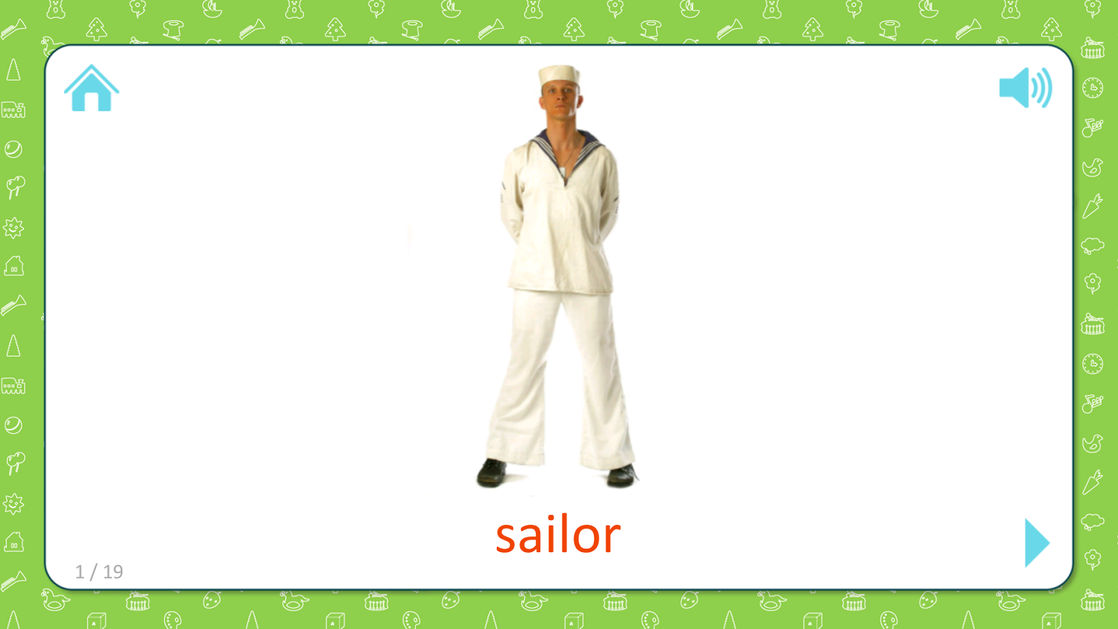 Flashcards for Kids: Sailor - Professions - Flashcards for Kids