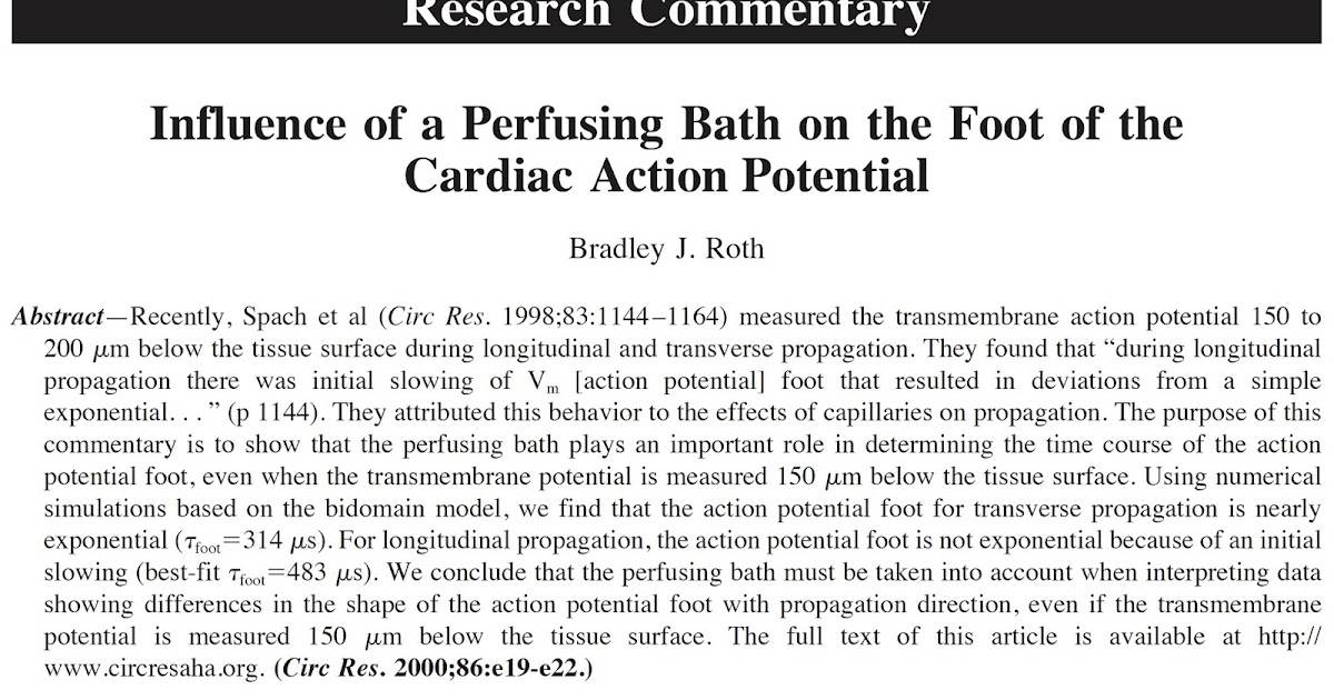 Intermediate Physics for Medicine and Biology: Influence of a Perfusing ...