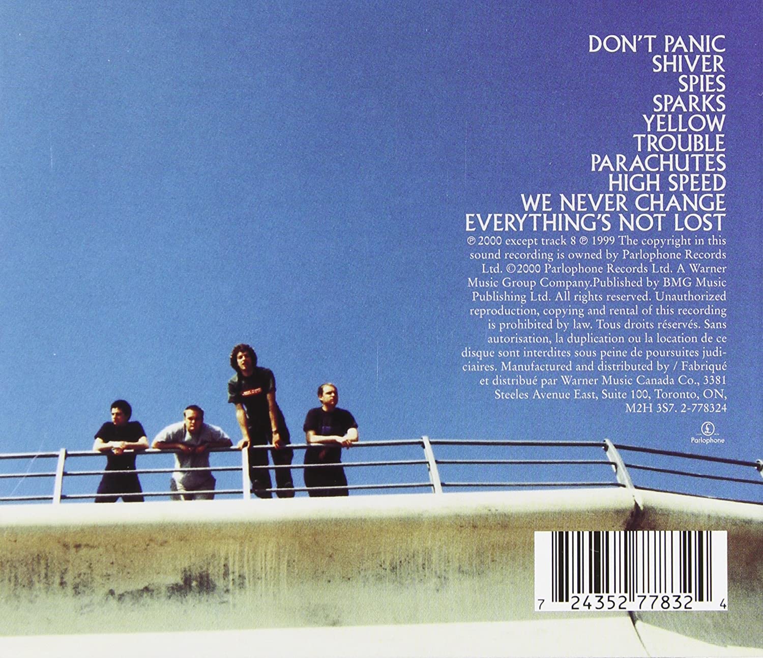 Classic Rock Covers Database: Coldplay - Parachutes (2000)