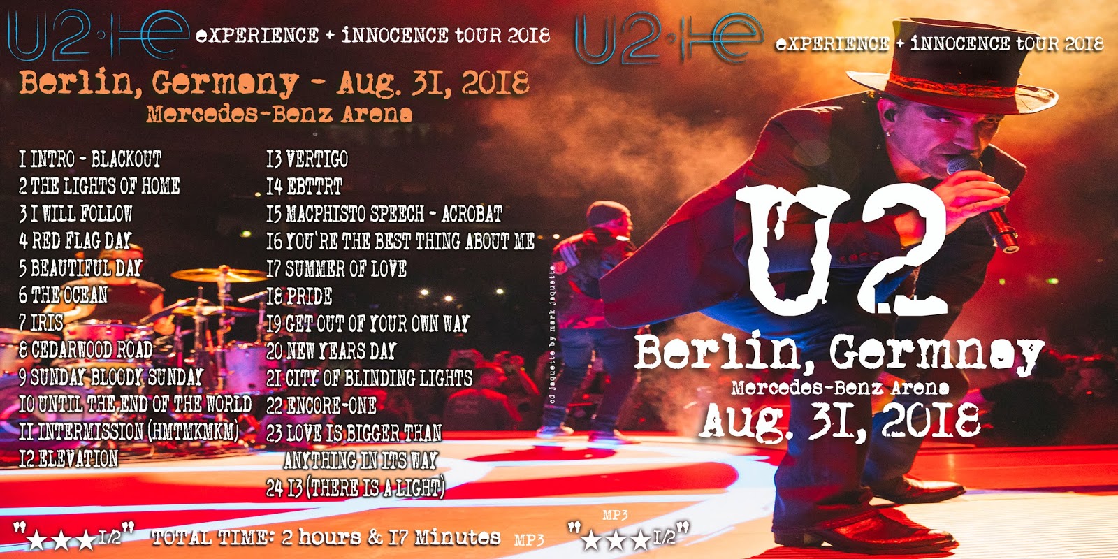 illustrationISM: U2 in Berlin, Aug. 31, custom cd cover
