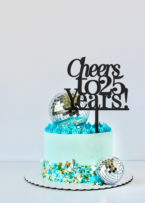 Cheers cake topper