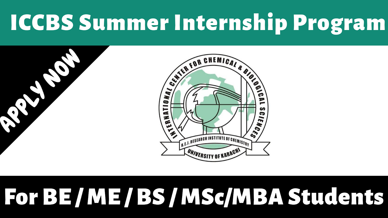 International Center for Chemical and Biological Sciences Summer Internship Program 2020 ...