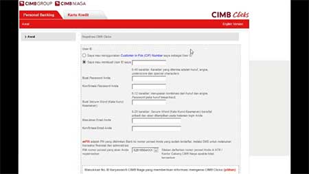 Cara Registrasi Internet Banking CIMB Niaga CIMB Clicks - eMingko Blog
