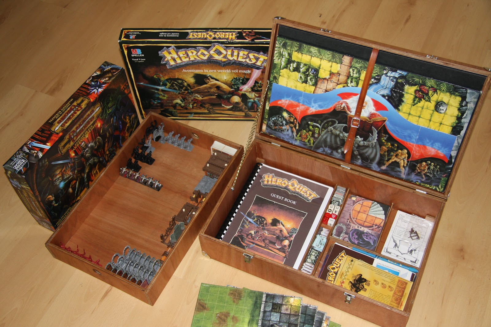 war & rol: Cajas personalizadas heroquest.