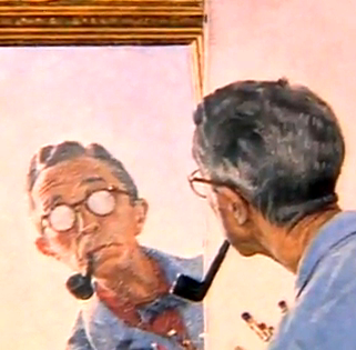 histoire-d-arts: ROCKWELL, Triple autoportrait, 1960