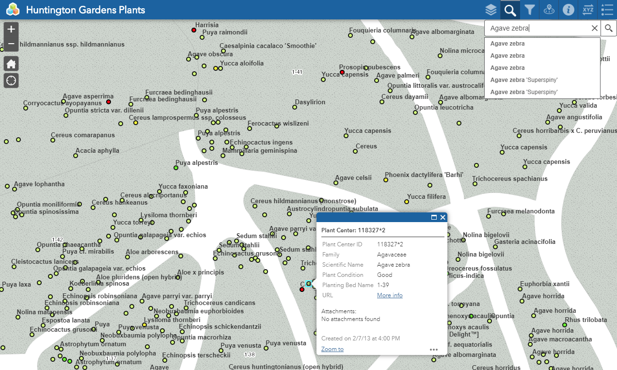 Plant-nerd technology that works: Huntington digital plant map