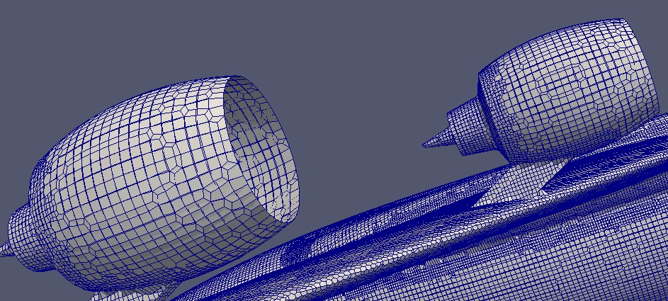 Aircraft and Car Mesh for the study of External Aerodynamics