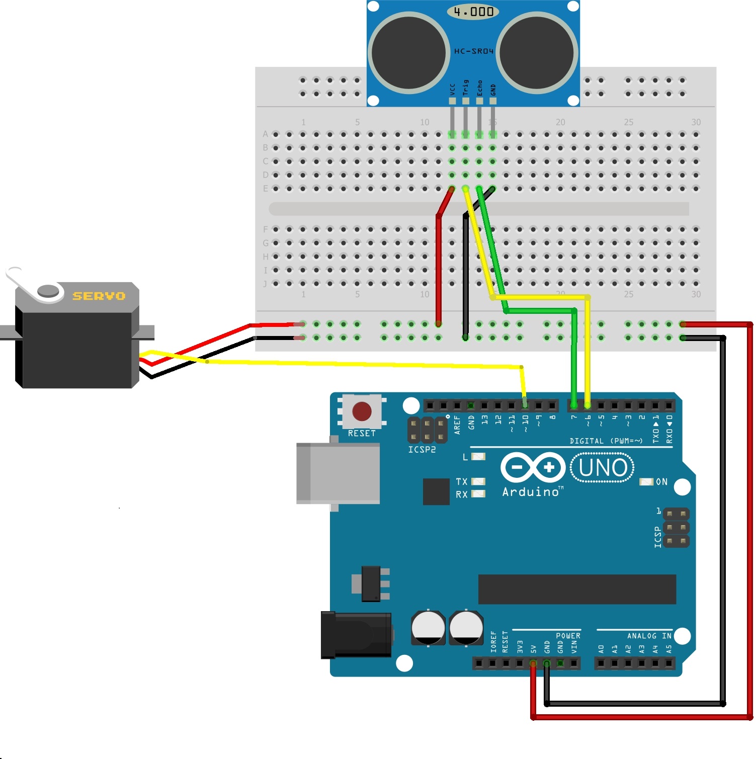 Distance Indicator|Basic Arduino Uno Project|Basic Ultrasonic Sensor ...