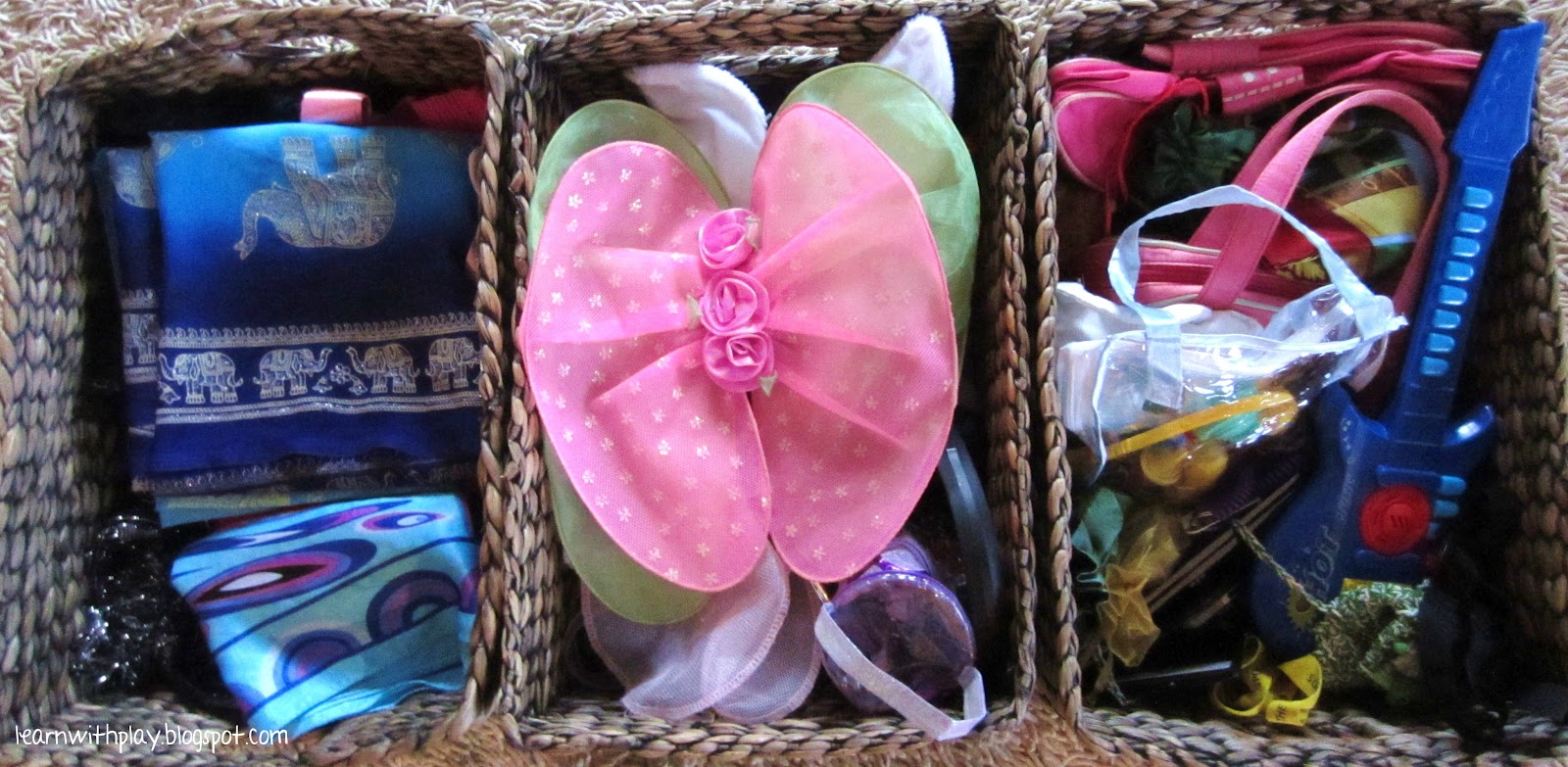 Learn with Play at Home: DIY Dress-up Storage Solution