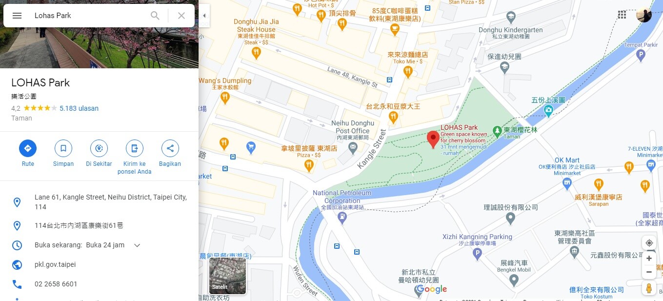 Cherry Blossom, Lohas Park 樂活公園 dan Nangang, Liburan Serba Pink ...