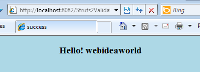 Validation using Struts2 Framework and validation.xml file on Radio ...