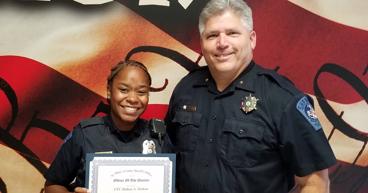 St. Mary's County Sheriff's Office - News: Sheriff Cameron Announces Second Quarter Awards