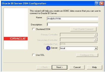 How to do AnalyticsWeb: DSN Configuration in OBIEE