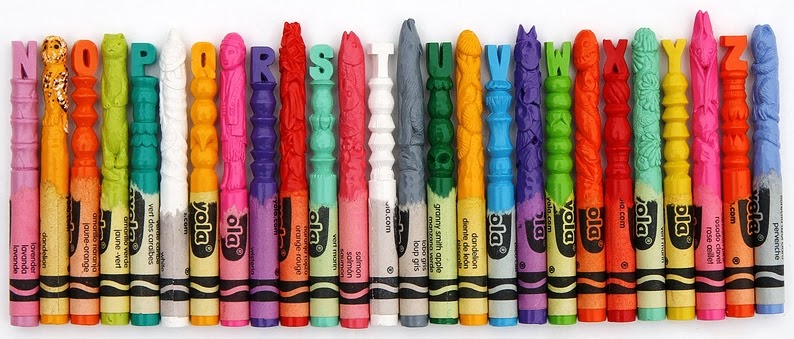 Me and My Dog ...and My RV: Wordless Wednesday - Carved crayons