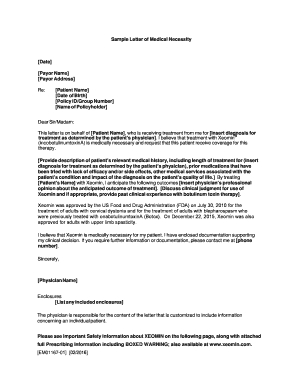 Botox Letter Of Medical Necessity Template ~ Resume Letter