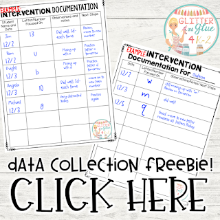 Letter and Number Interventions: Includes Freebies! | Glitter and Glue ...
